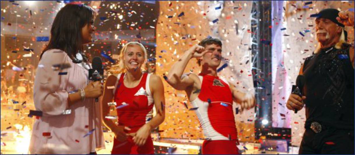 Tim Oliphant and Ally Davidson were crowned American Gladiators male and female second-season ...