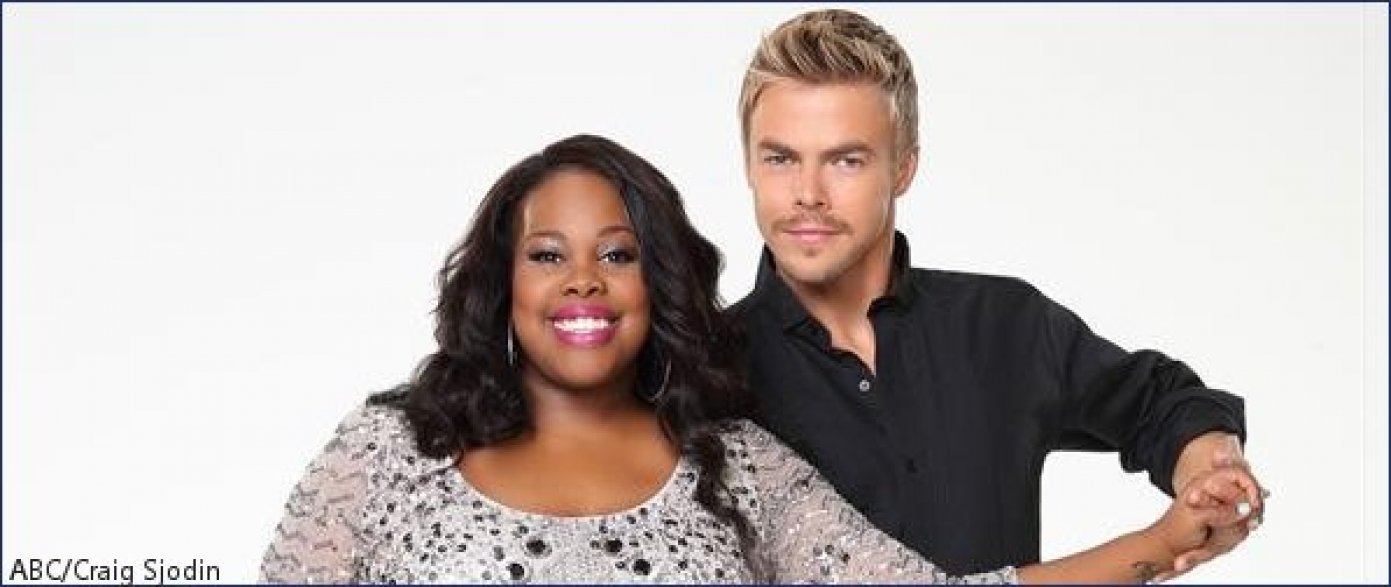 Amber Riley and professional dance partner Derek Hough crowned 'Dancing ...